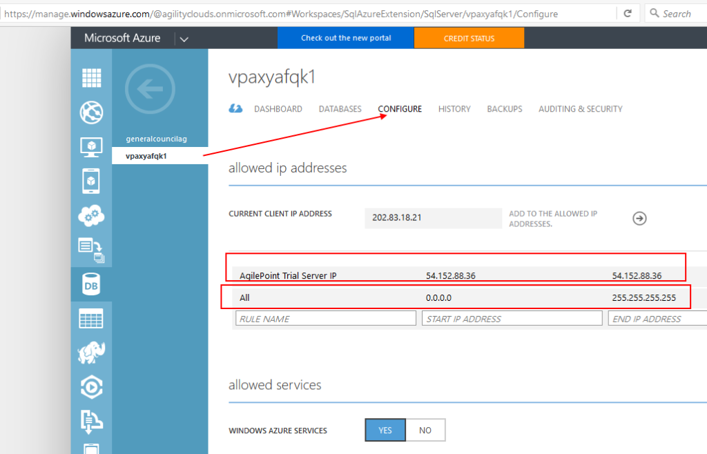 Create Access Token for Azure Database – AgilePoint NX Unleashed
