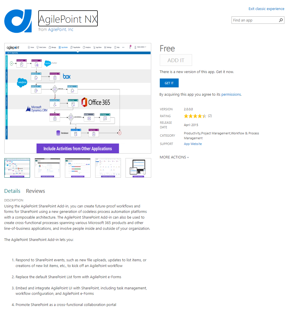 Steps to Upgrade to Modern Work Center in SharePoint Online – AgilePoint NX Unleashed